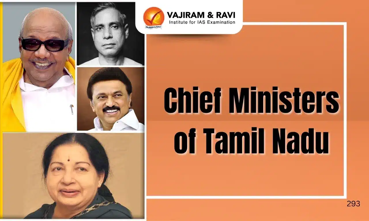 Chief Ministers of Tamil Nadu from 1969 to 2025 , List, Tenure
