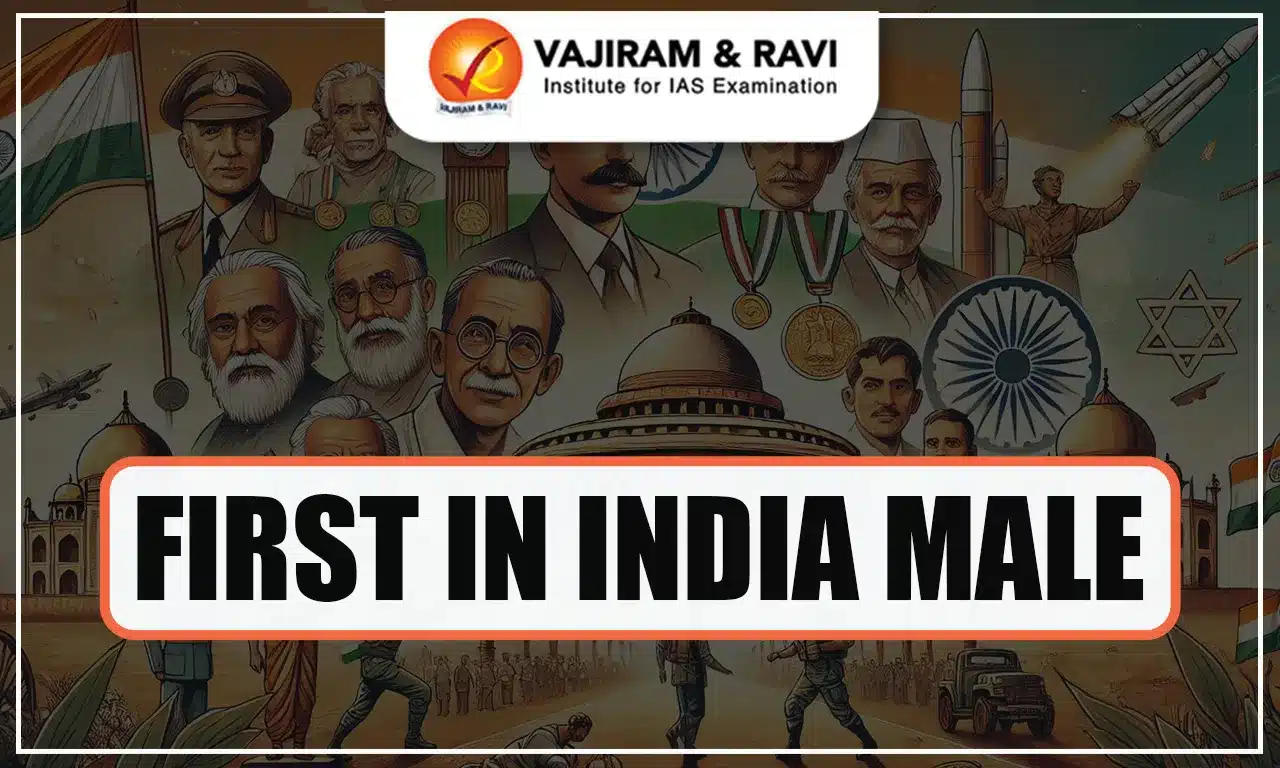 First in India Male, Name List in Politics, Science, & other Fields