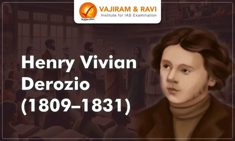 Henry Vivian Derozio (1809–1831), Young Bengal Movement, Writings, UPSC ...