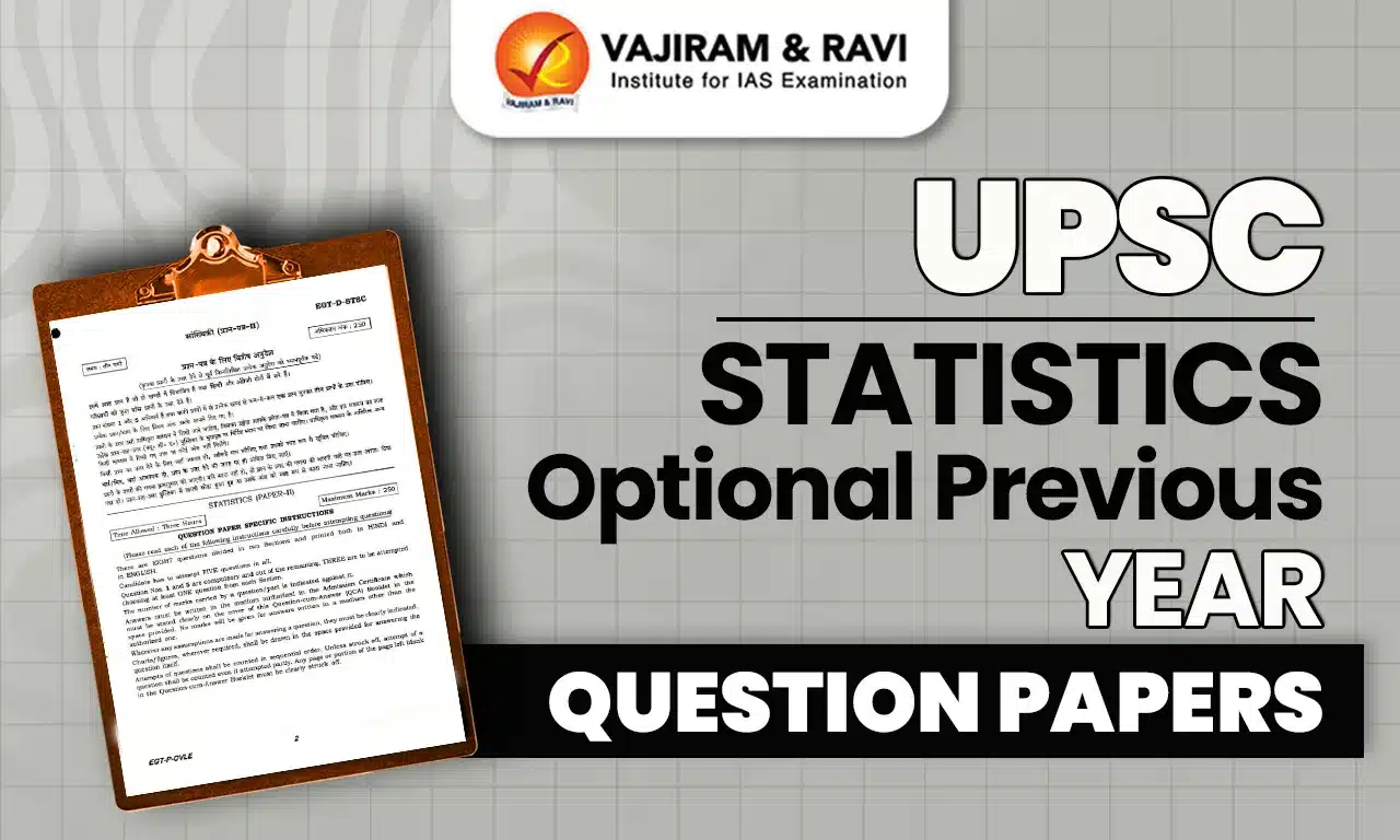 Upsc Statistics Optional Previous Year Question Papers Download Pdf